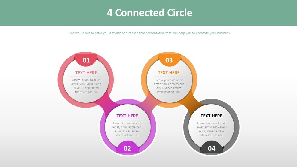 4 Connected Circle Diagram