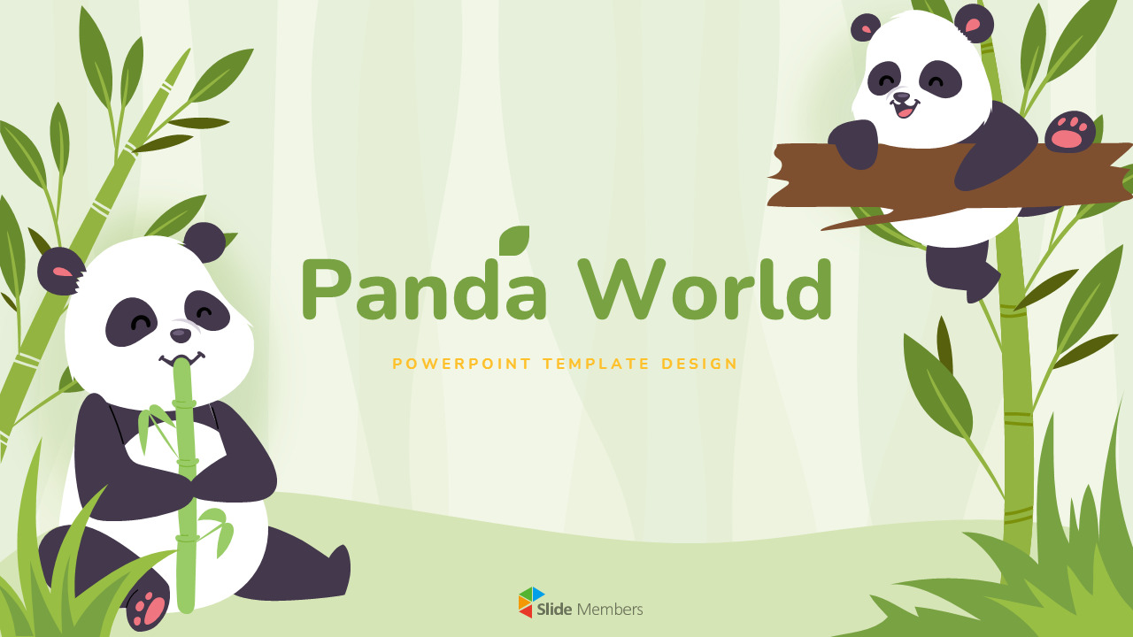 Panda World PowerPoint Presentation Design