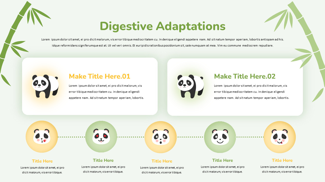 Panda World PowerPoint Presentation Design