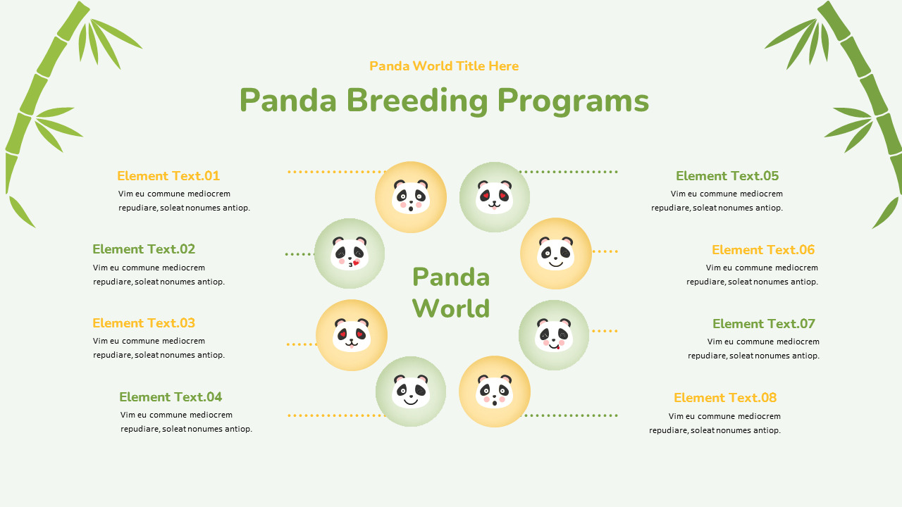 Panda World PowerPoint Presentation Design