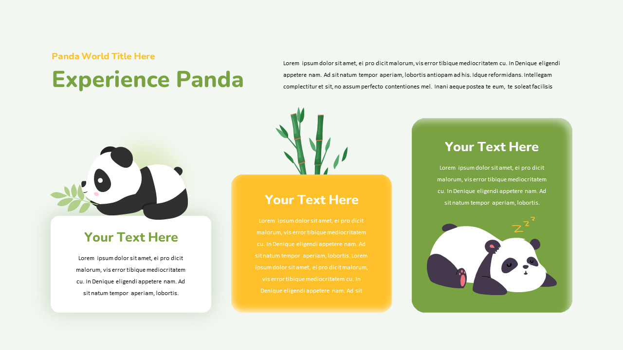 Panda World PowerPoint Presentation Design
