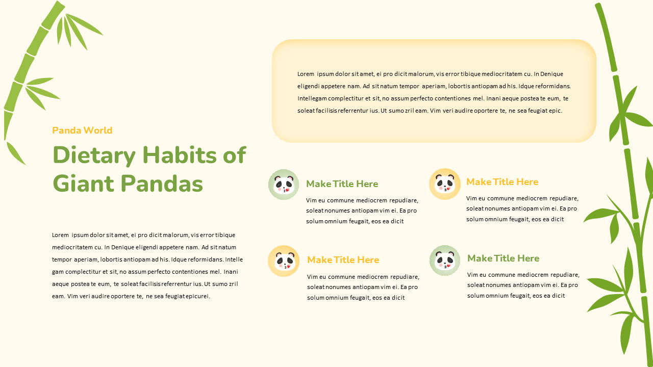 Panda World PowerPoint Presentation Design