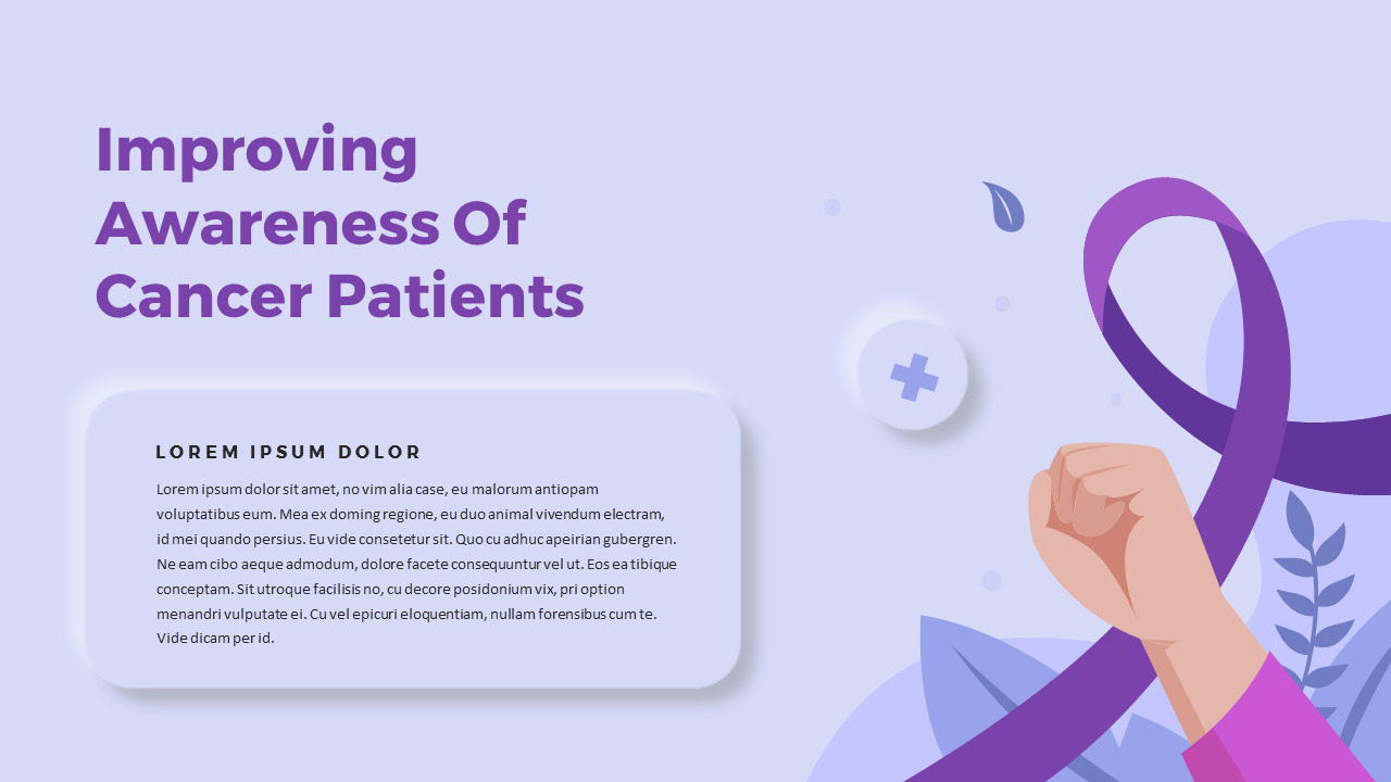 World Cancer Day presentation template design