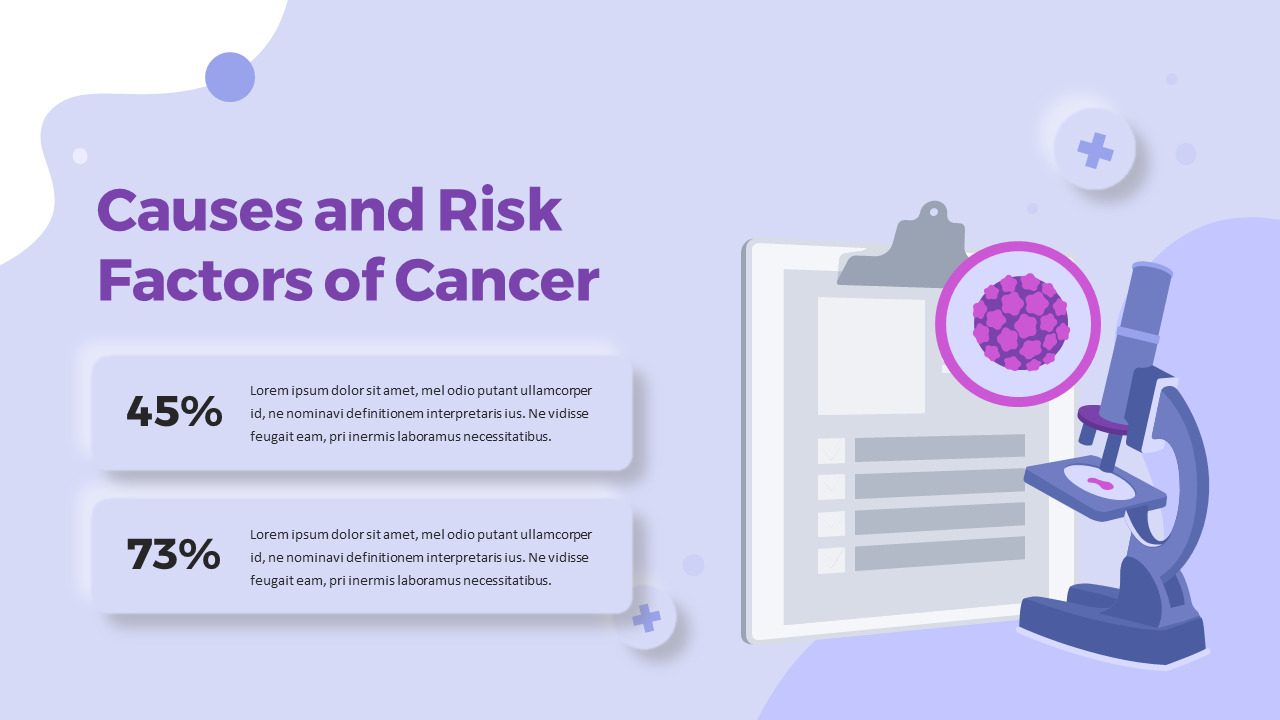 World Cancer Day presentation template design