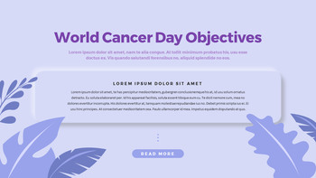World Cancer Day presentation template design