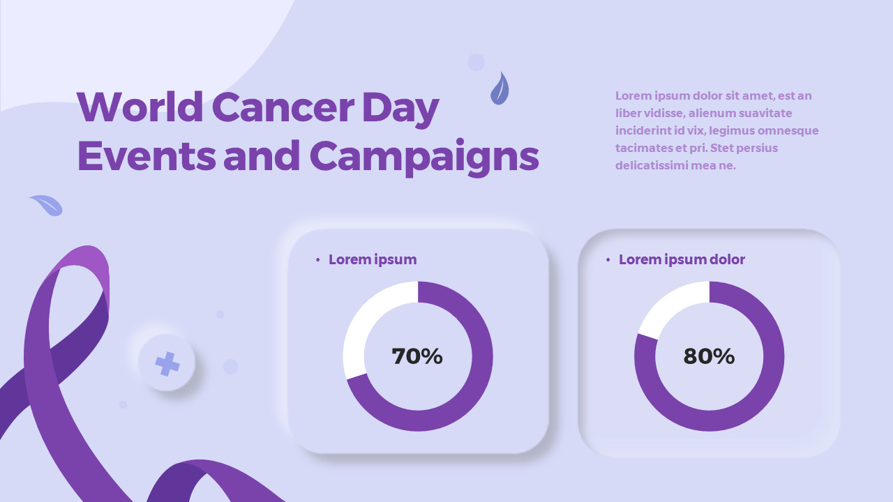 World Cancer Day presentation template design