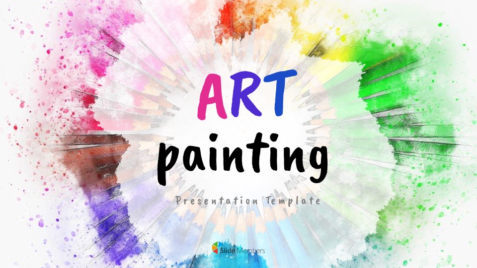 Art Painting Google Slides Template Design