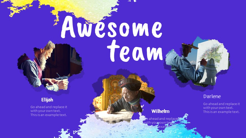 Art Painting Google Slides Template Design