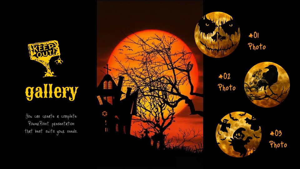 Halloween Town Google Slides Templates
