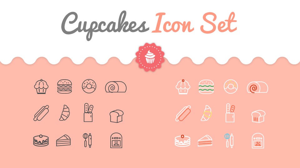 Sweet Cupcakes Google Slides Template Design