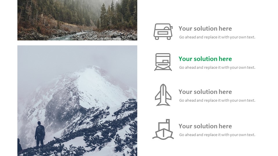 Mountain climbing Google Slides Templates