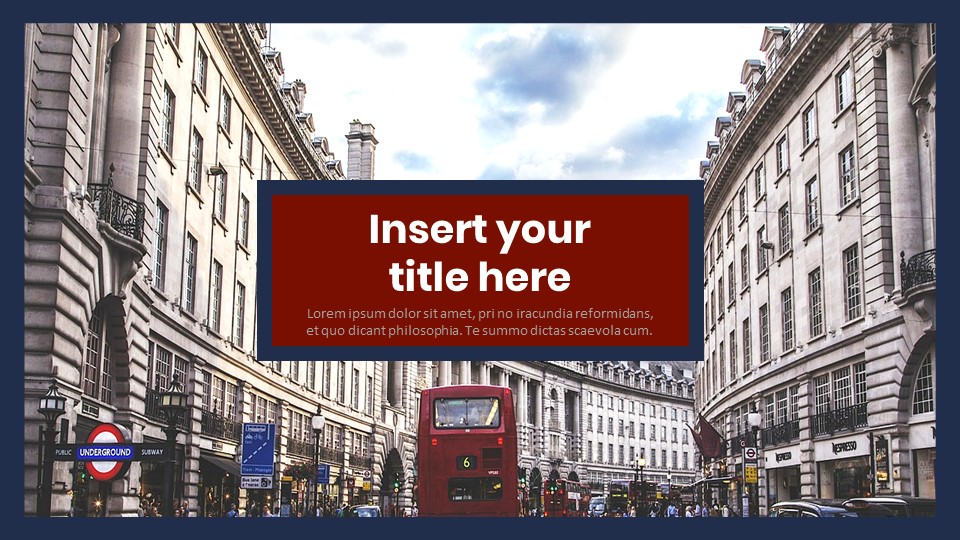 London travel Google Slides Template Design