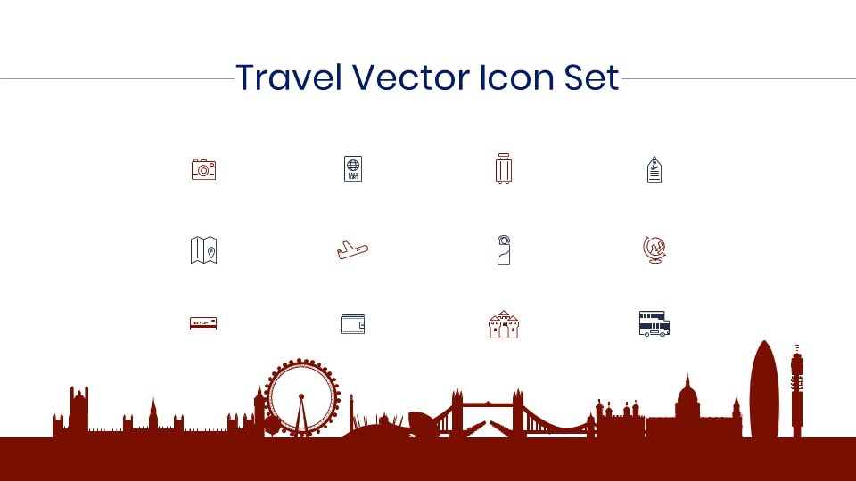 London travel Google Slides Template Design