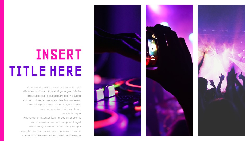 Music Festival Google Slides Presentation Templates