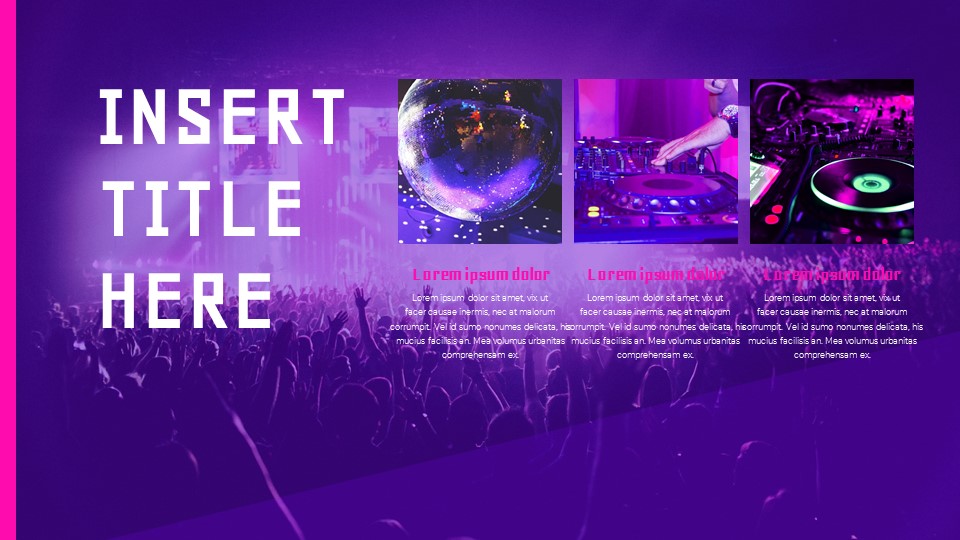 Music Festival Google Slides Presentation Templates