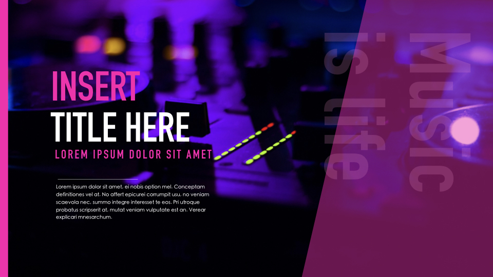 Music Festival Keynote Templates