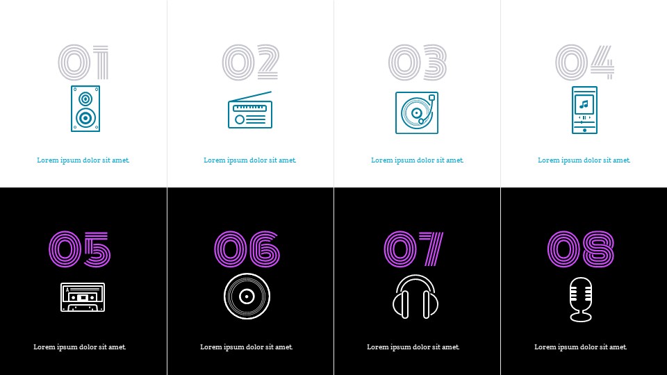 Music Simple Google Slides Templates