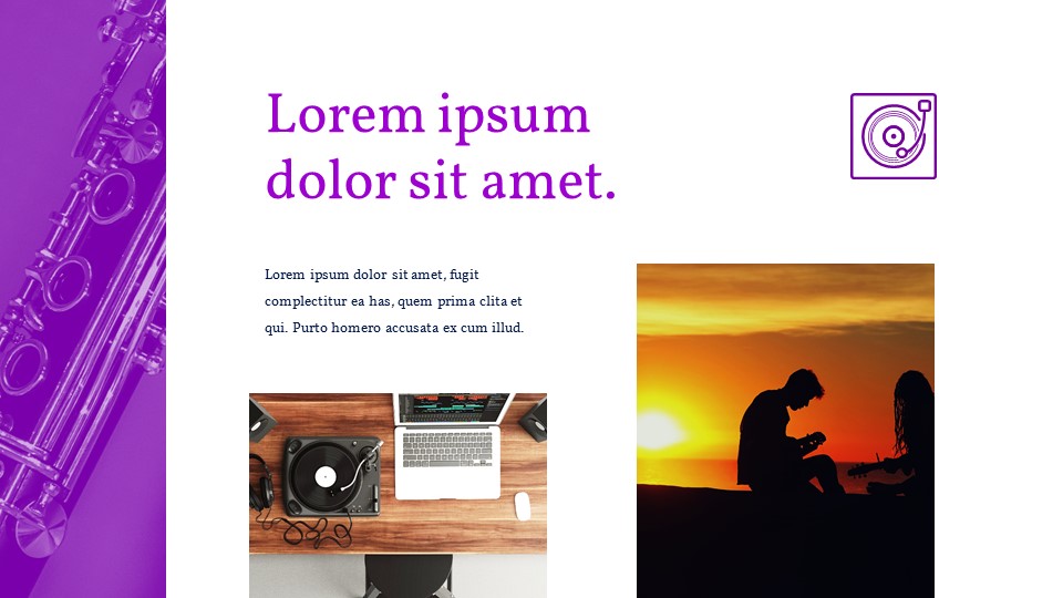 Music Simple Google Slides Templates