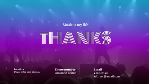 Music Simple Google Slides Templates