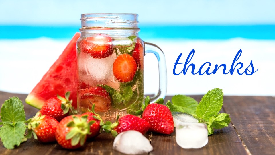 Summer Drinks Google Presentation Slides|Food