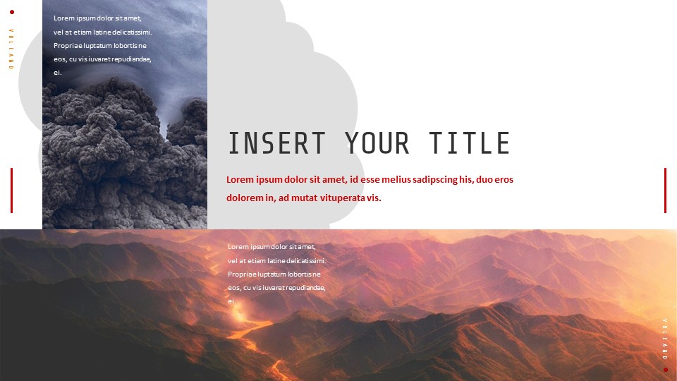 Volcano Simple Google Slides Templates
