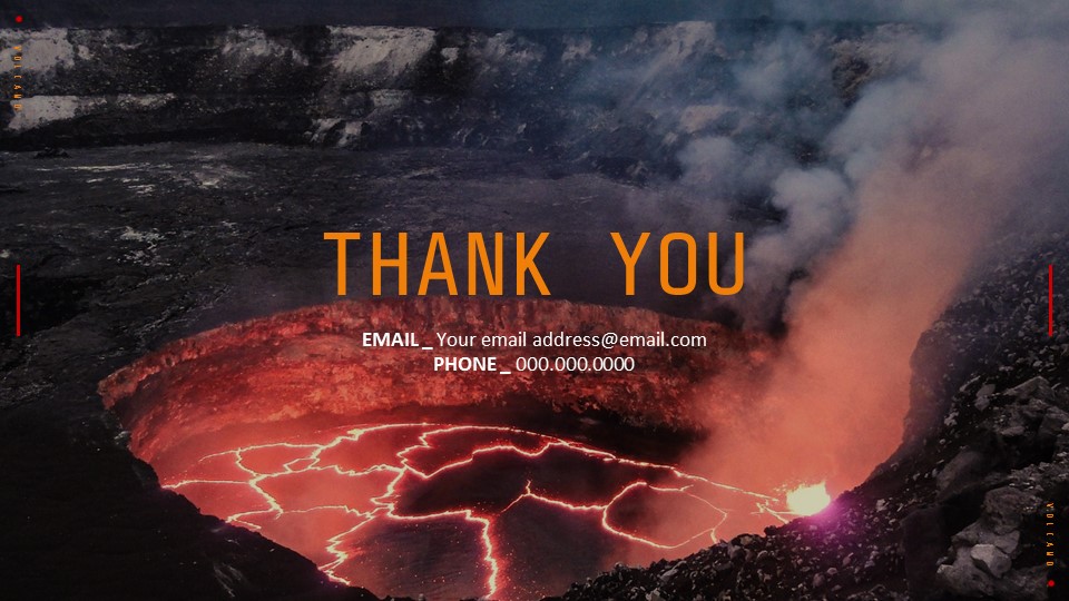 Volcano Simple Google Slides Templates