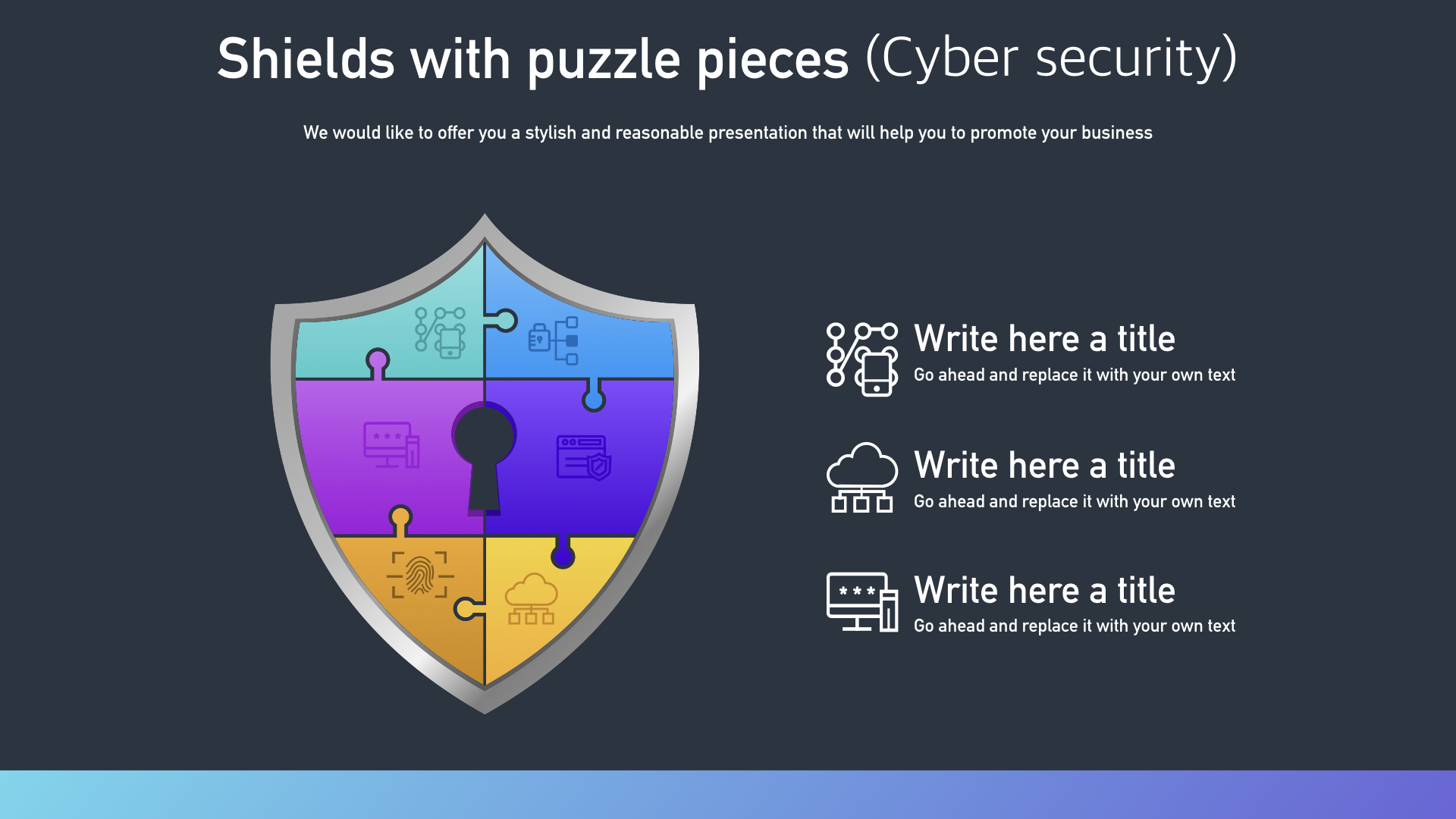 Cyber security pitch deck Keynote Templates