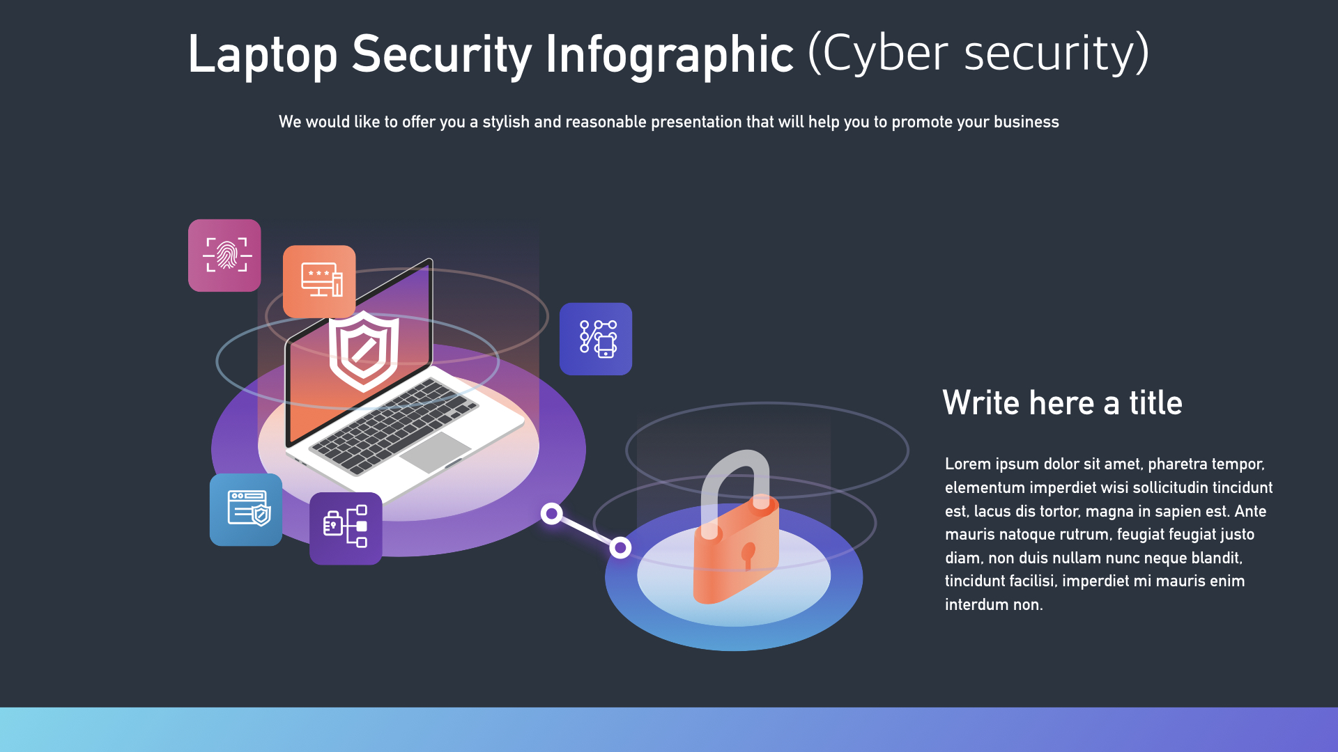 Cyber security pitch deck Keynote Templates
