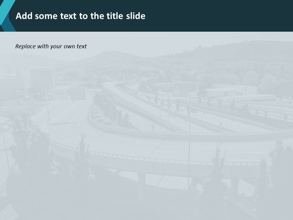 Free Powerpoint Template - Divided Highway