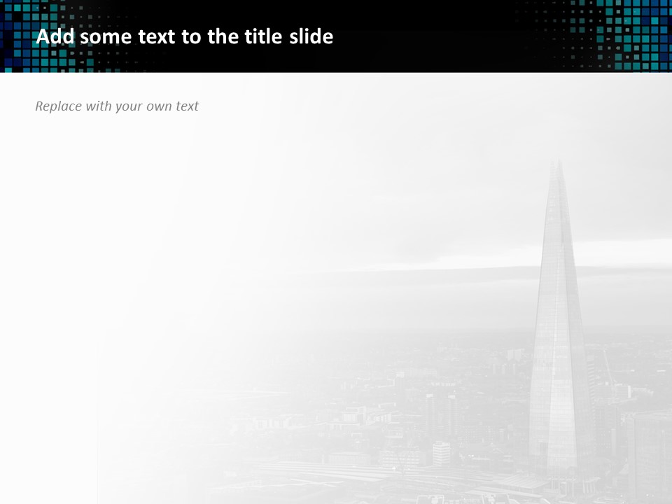 Free PPT Template - High Skyscrapers
