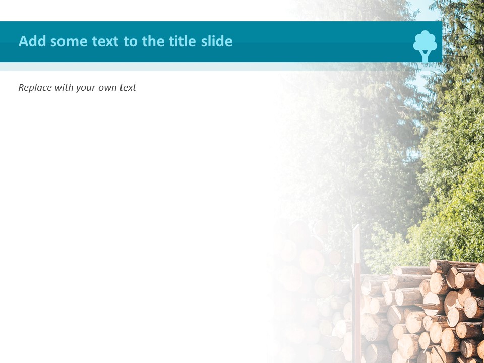 Piled Up Lumber - Free Presentation Templates|PPT|Slides