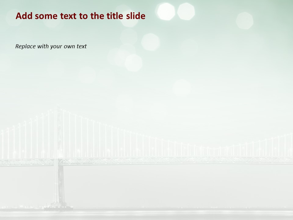 Twinkle Bridges - Free PPT Template