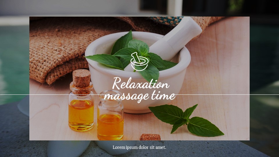 Relaxation Massage time Google Slides Presentation
