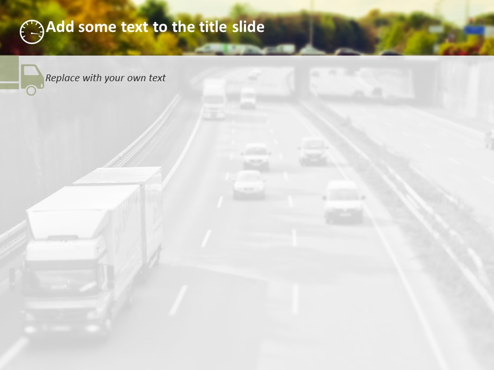 Free PPT Template - Moving Truck