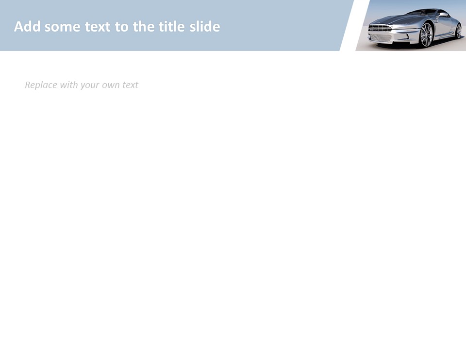 Free PPT Template - Sports Car
