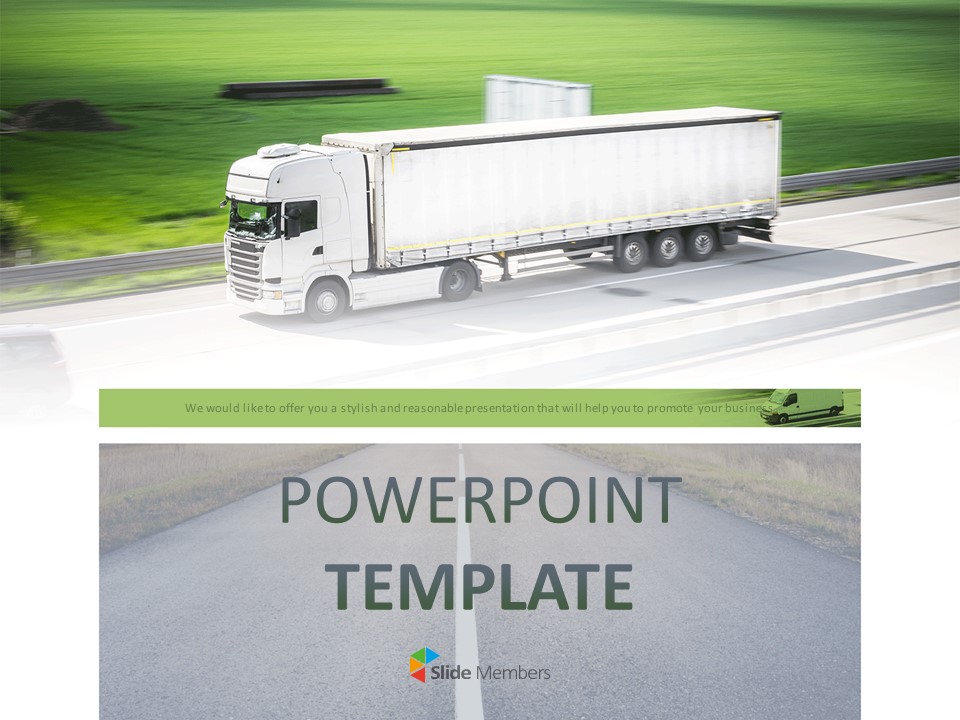 Free PPT Template - Trucks