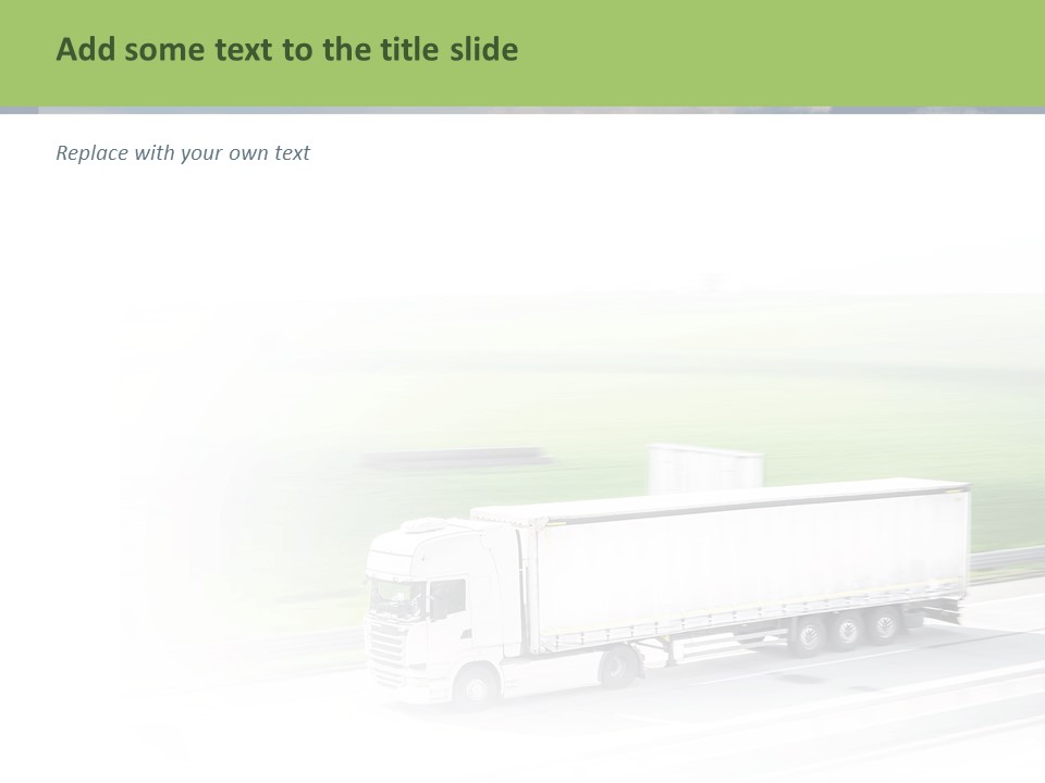 Free PPT Template - Trucks