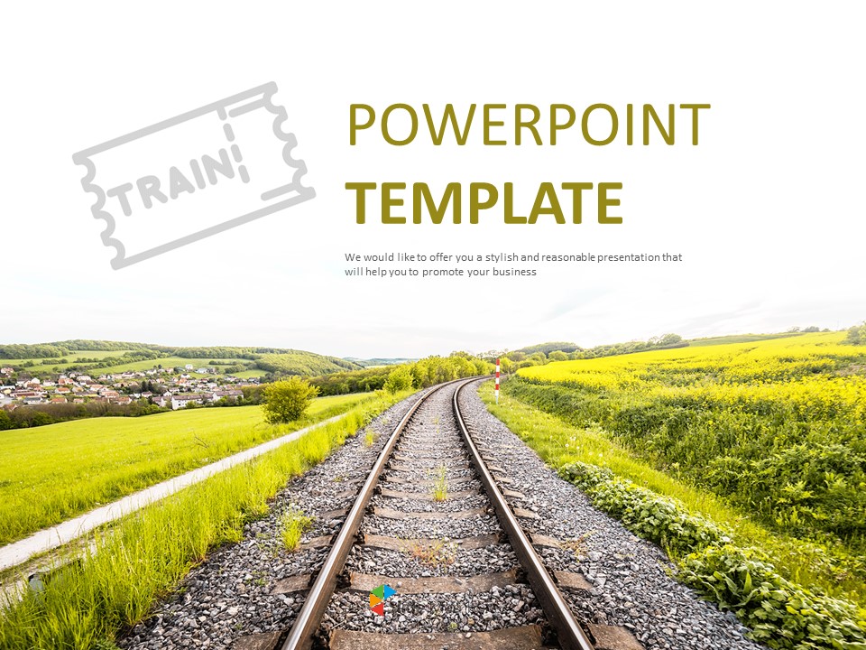 Free Template Design - Quiet Railroad