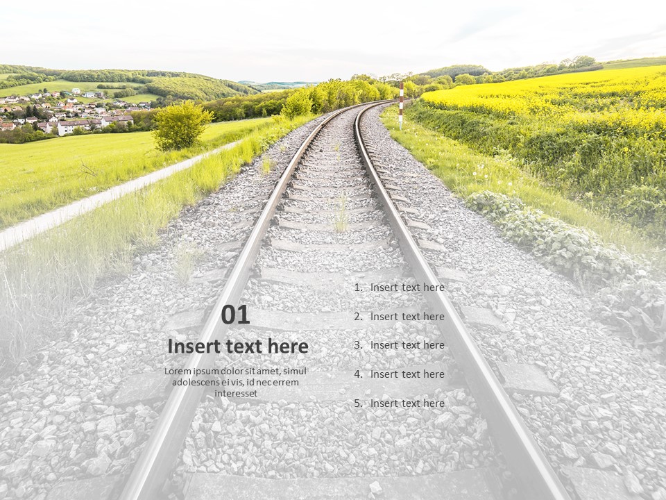 Free Template Design - Quiet Railroad