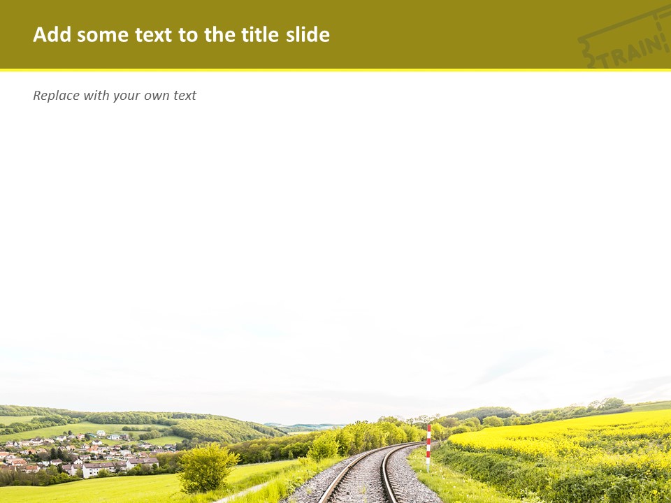 Free Template Design - Quiet Railroad