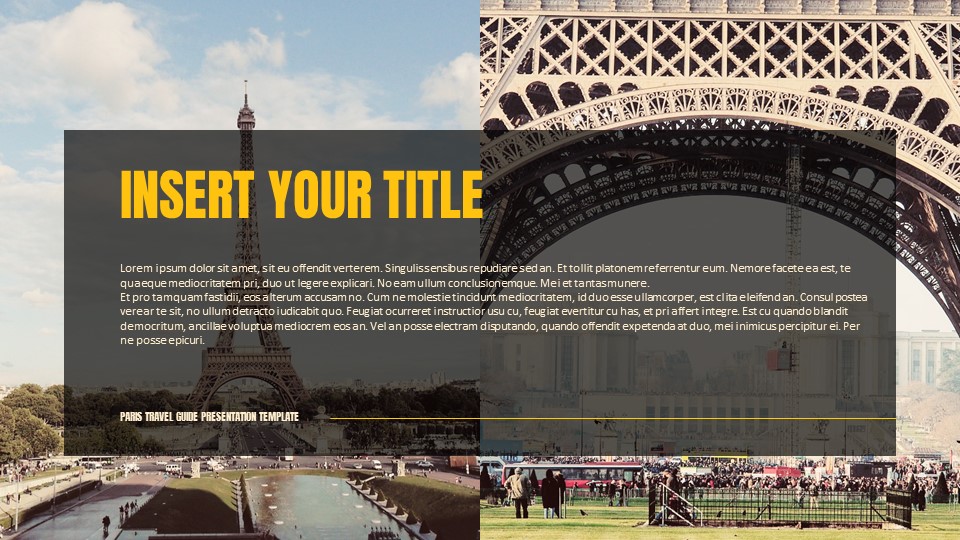 Paris Travel Guide Google PPT Templates
