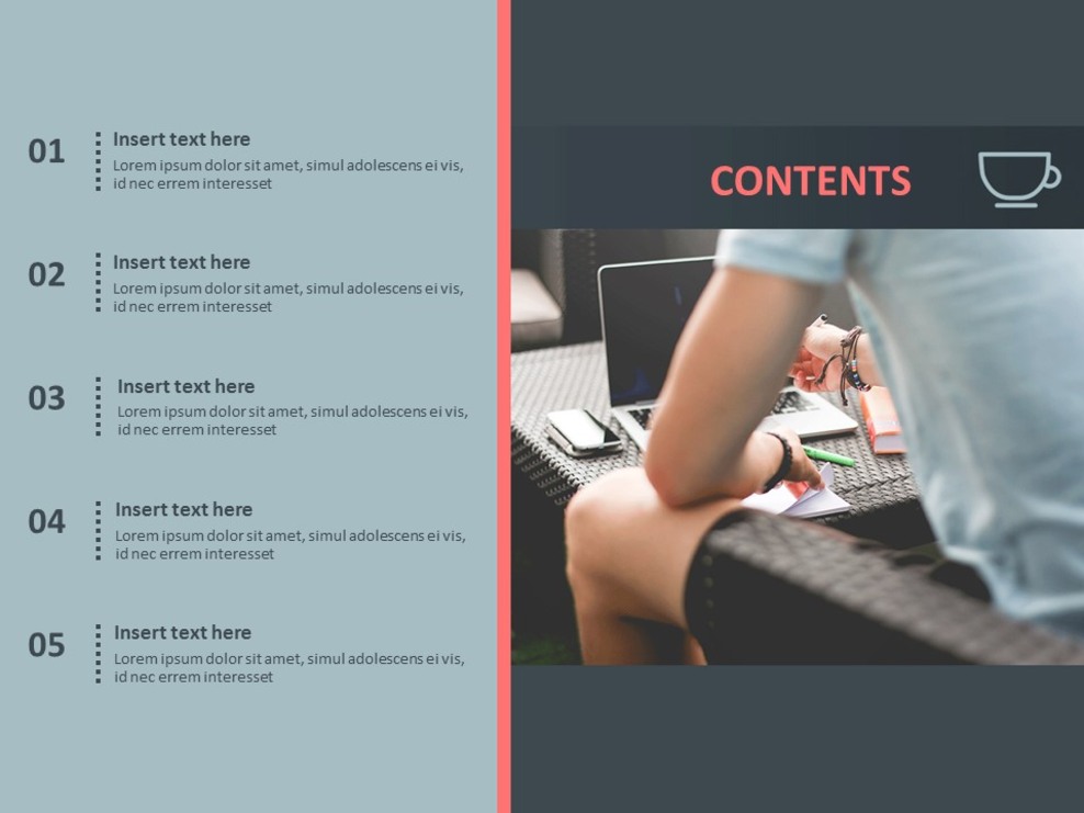 Laptop and Documentary - Free Template Design