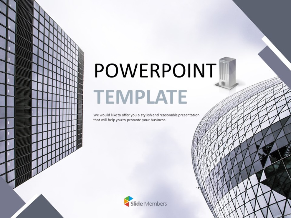 Office Made of Glass - Free PPT Template