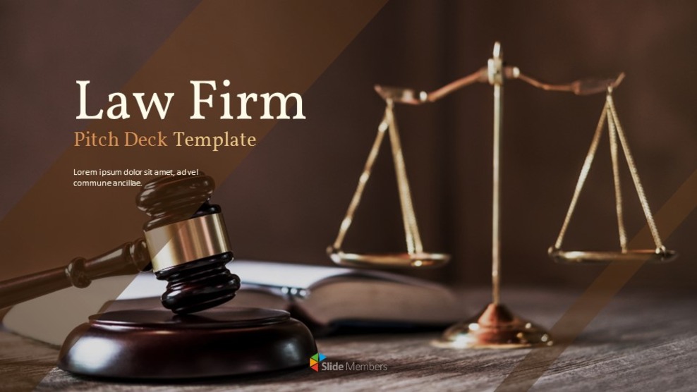 Law Firm Pitch Deck Simple Google Presentation