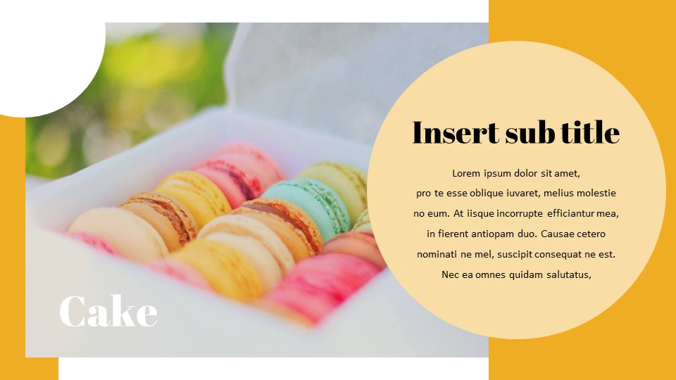 Macaron Google Slides Presentation|Food