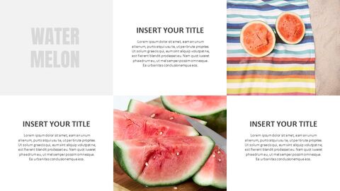 Summer pineapple & watermelon Google Slides|Food