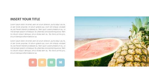 Summer pineapple & watermelon Google Slides|Food