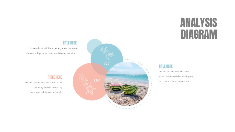 Summer pineapple & watermelon Google Slides|Food