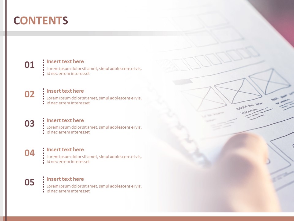 Free Powerpoint Templates Design - Web-Design Sketch