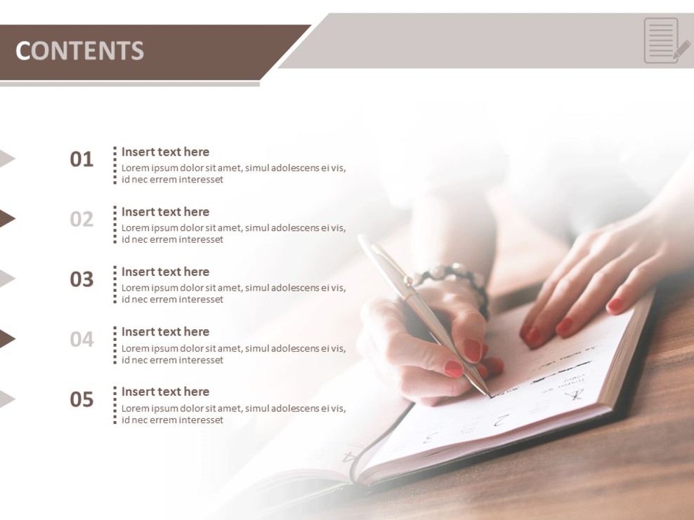 Kostenlose PPT-Vorlage - Notizen